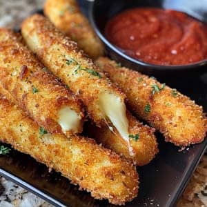 Homemade Mozzarella Sticks Recipe