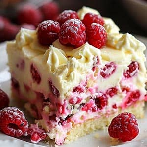 White Chocolate Raspberry Poke Cake Recipe – Masters of Kitchen – Recipes