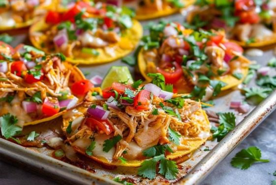 Mini Chicken Sheet Pan Tostadas Recipe – Masters of Kitchen – Appetizers