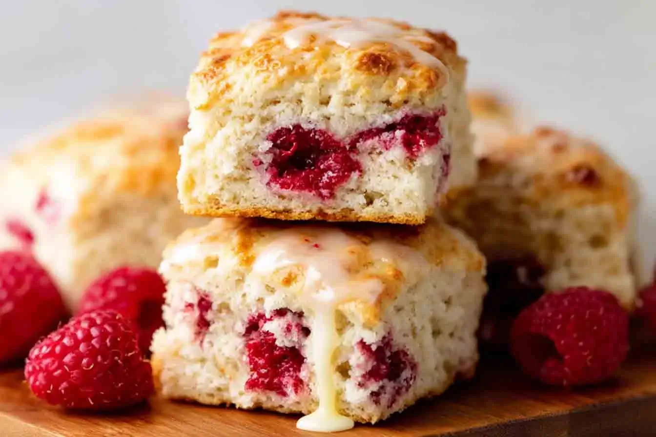 Raspberry Butter Swim Biscuits – Easy, Buttery & Fluffy